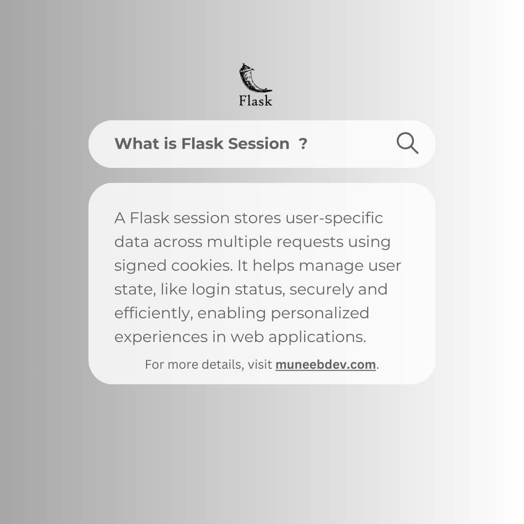 What is a Flask Session ? - MuneebDev