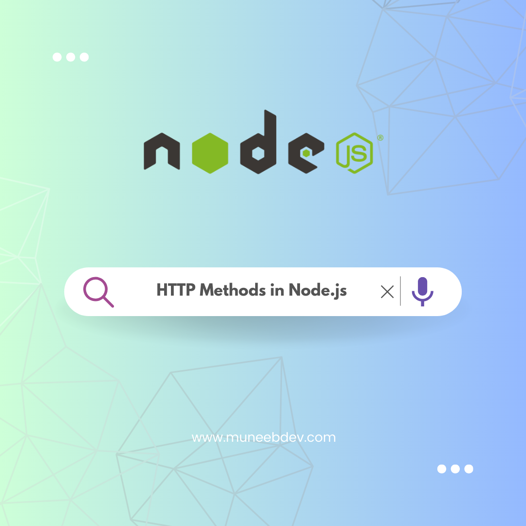 Understanding HTTP Methods in Node.js - MuneebDev